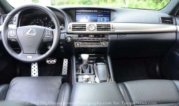The dash of the 2013 Lexus LS460 F Sport AWD | Torque News